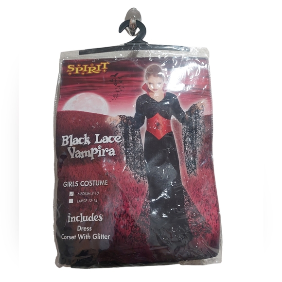 Spirit | Costumes | Spirit Halloween Black Lace Vampira Child Goth ...